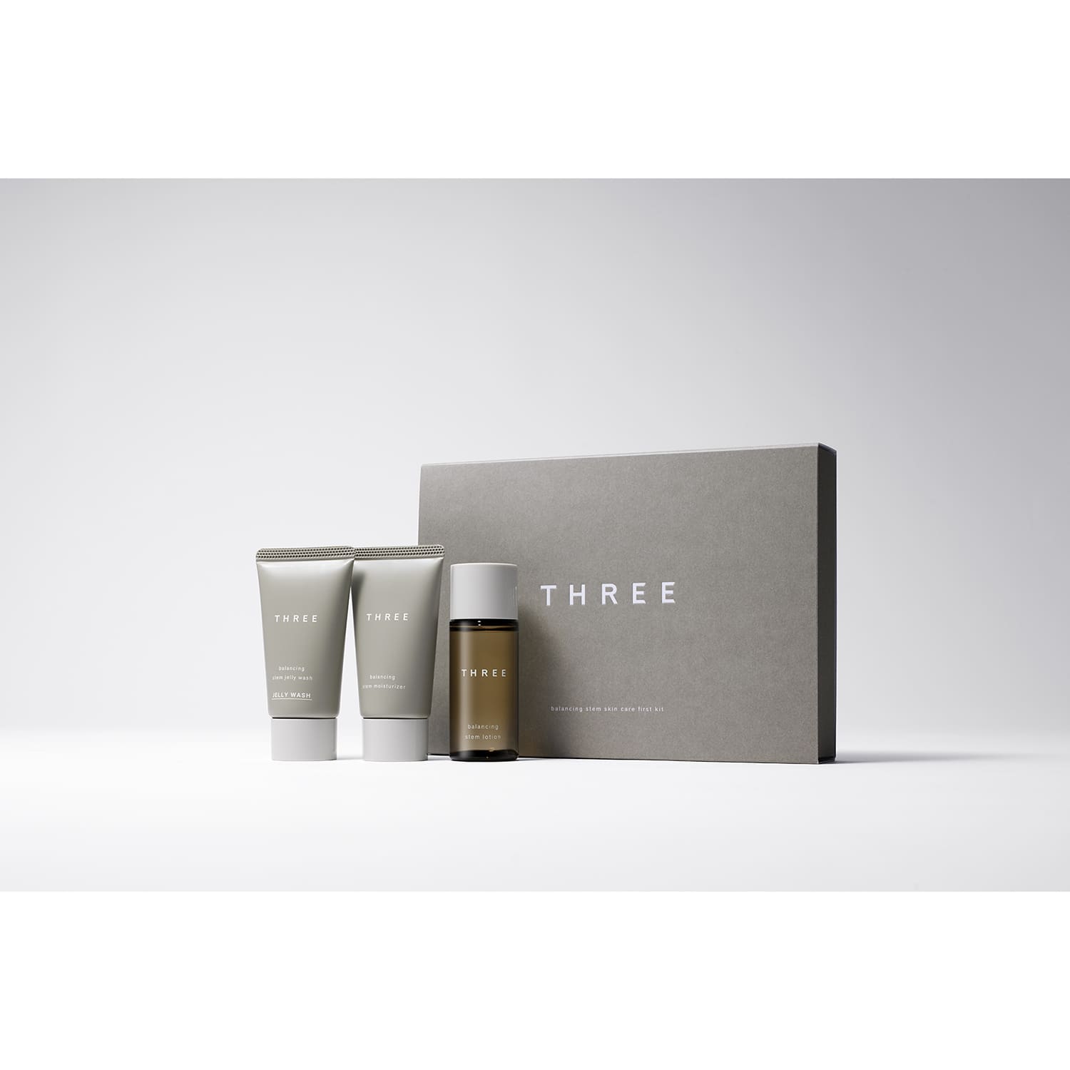 THREE Balancing Stem Skincare First Kit